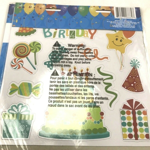 unbranded | Party Supplies | Happy Birthday Magnet Set Fridge Locker ...